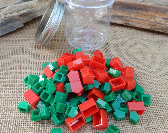 1961 Monopoly Red and Green Houses & Hotels / 1961 Monopoly Pieces ...