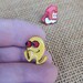 Authentic Original 1980 Red Eyed Pac Man Pin and Red Ghost Pin ~ Metal ...