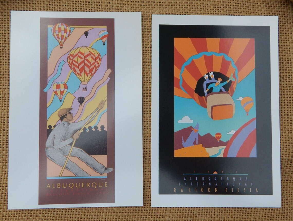 22 Albuquerque International Balloon Fiesta Poster Cards / NOS - Etsy