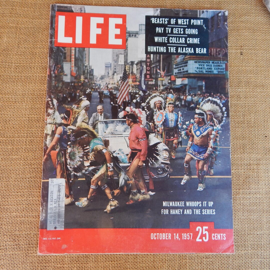 October 14, 1957 LIFE Magazine ~ Featuring Milwaukee Whoops It up for ...