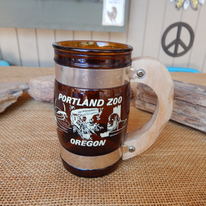 1970's Portland Zoo Oregon Little Brown Mug Souvenir ~ Little Brown ...