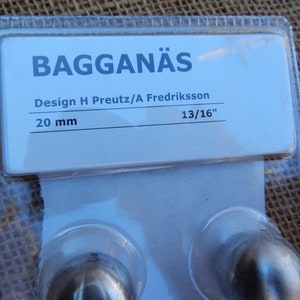 IKEA Bagganas Stainless Pulls and Knobs / Unopened IKEA Hardware Lot ...