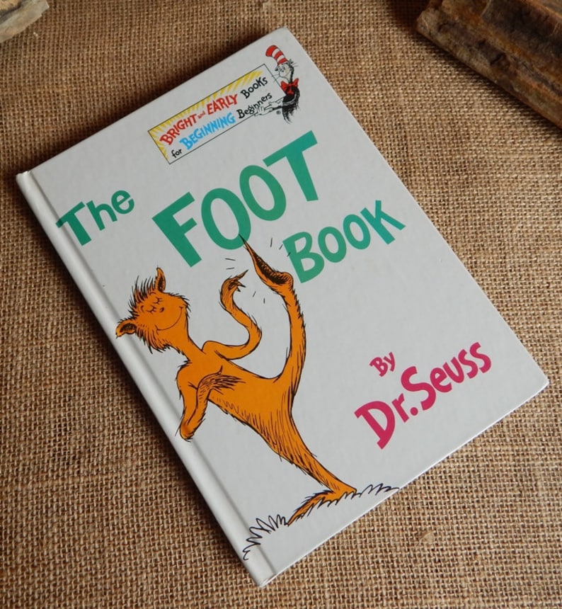 The Foot Book by Dr. Seuss / the Foot Book / Dr. Seuss Book / - Etsy