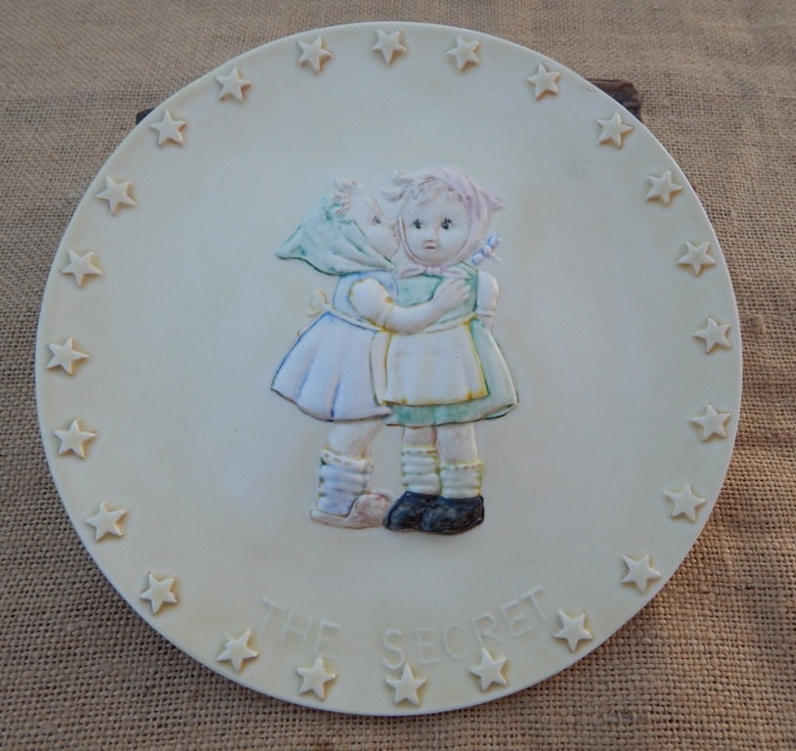 The Secret / Little Girl Plate / Collectible Plate / the - Etsy