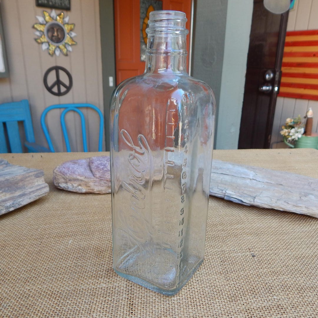 Vintage 16 Ounce Hydrol Embalming Fluid Clear Glass Bottle ~ Macabre ...