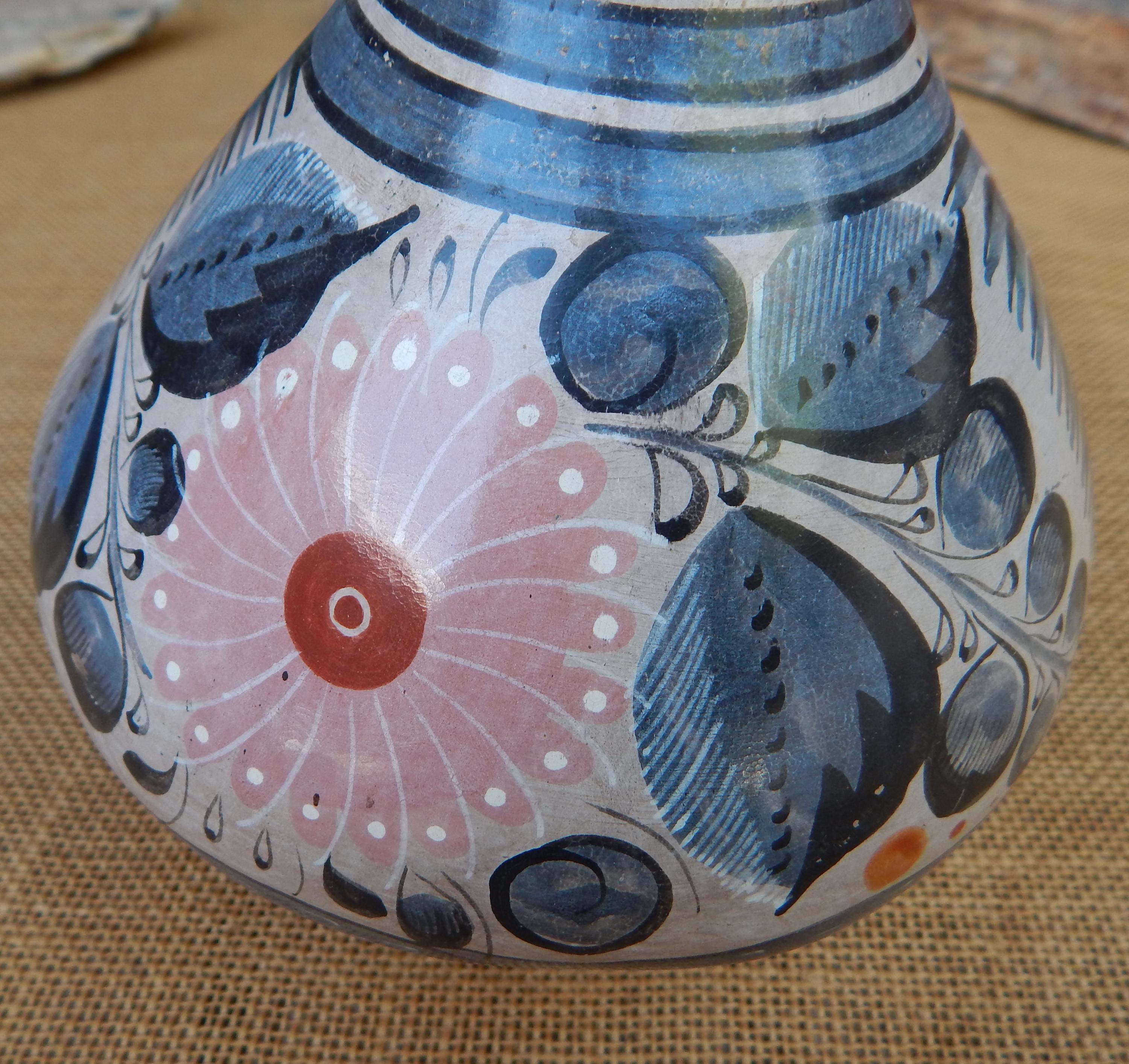 Burnished Tonala Earthenware Pottery Decorative Vase ~ Handthrown ...