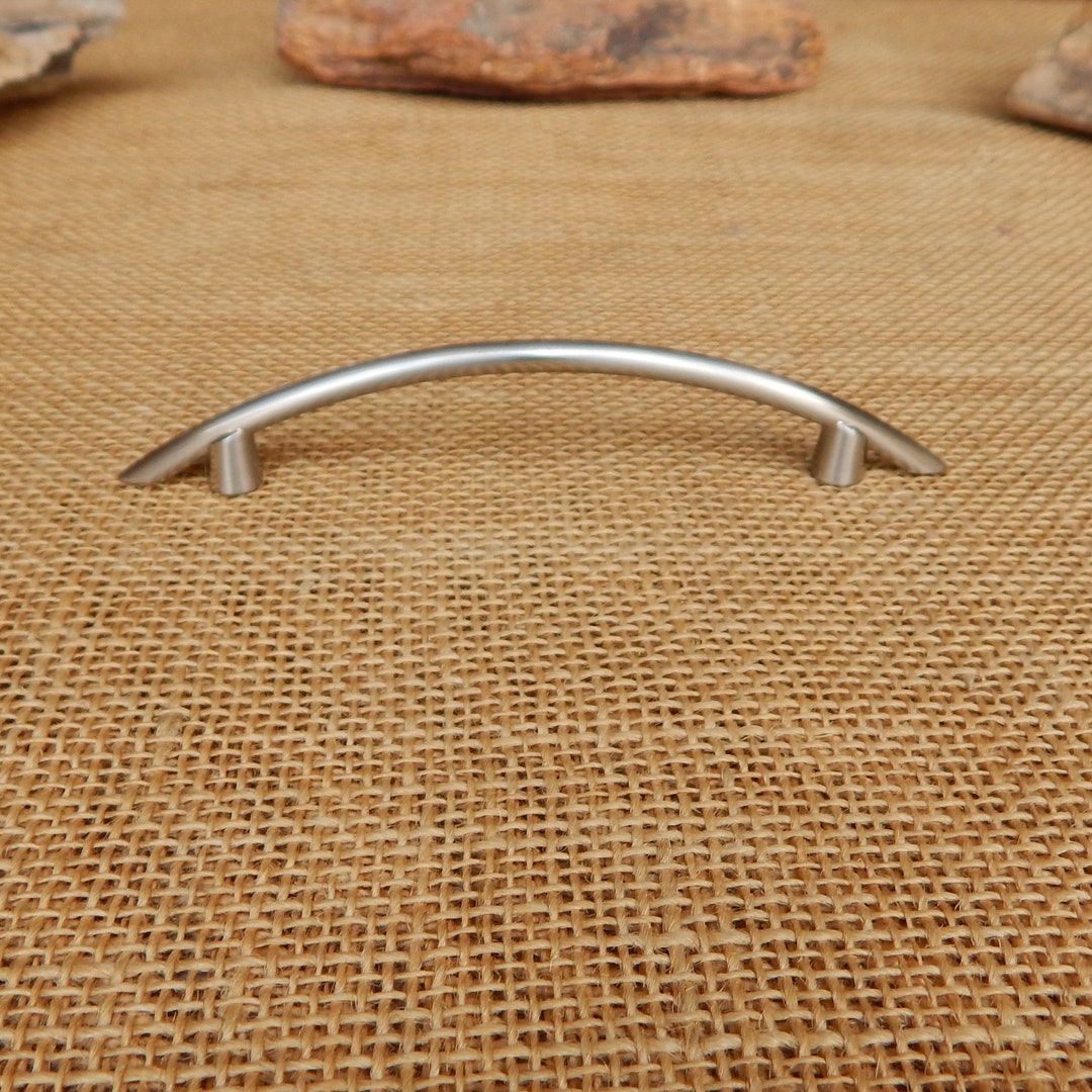 8 Sleek Minimalist Bar Pulls or Handles Satin Finish ~ New in Package ...