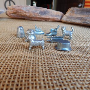 8 Monopoly Game Tokens / 8 Monopoly Game Pieces / Monopoly Tokens for ...