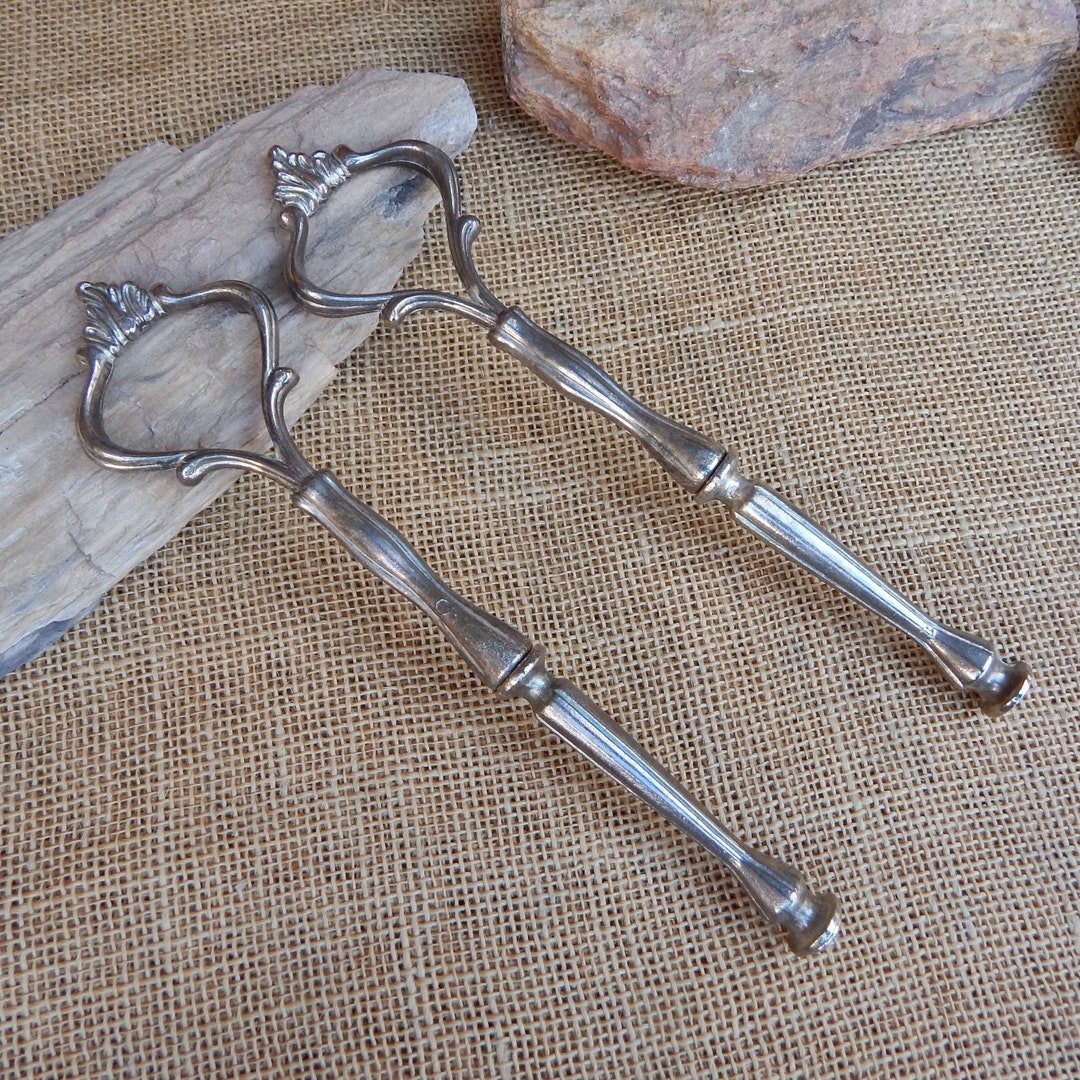 2 Vintage Tiered Plate Replacement Handles or Posts Tidbit Tray ...