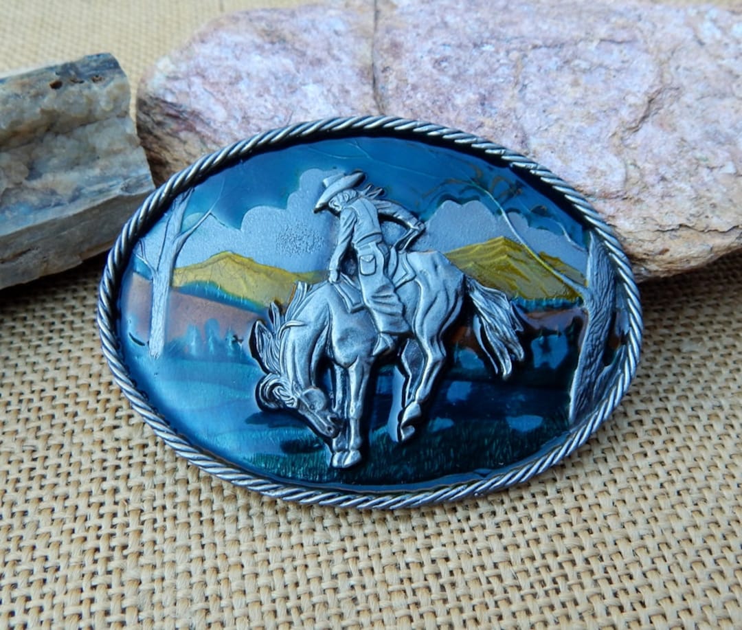 Bucking Bronco Belt Buckle ~ the Great American Buckle Co Chicago ...