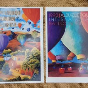 26 Albuquerque International Balloon Fiesta Poster Cards 1979-2004 ...