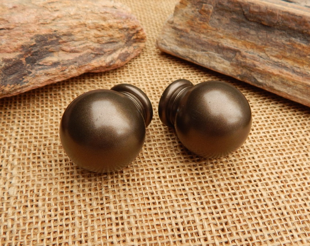 2 Bronze Finish Finials / Small Bronze Finish Plastic Finials / New in ...