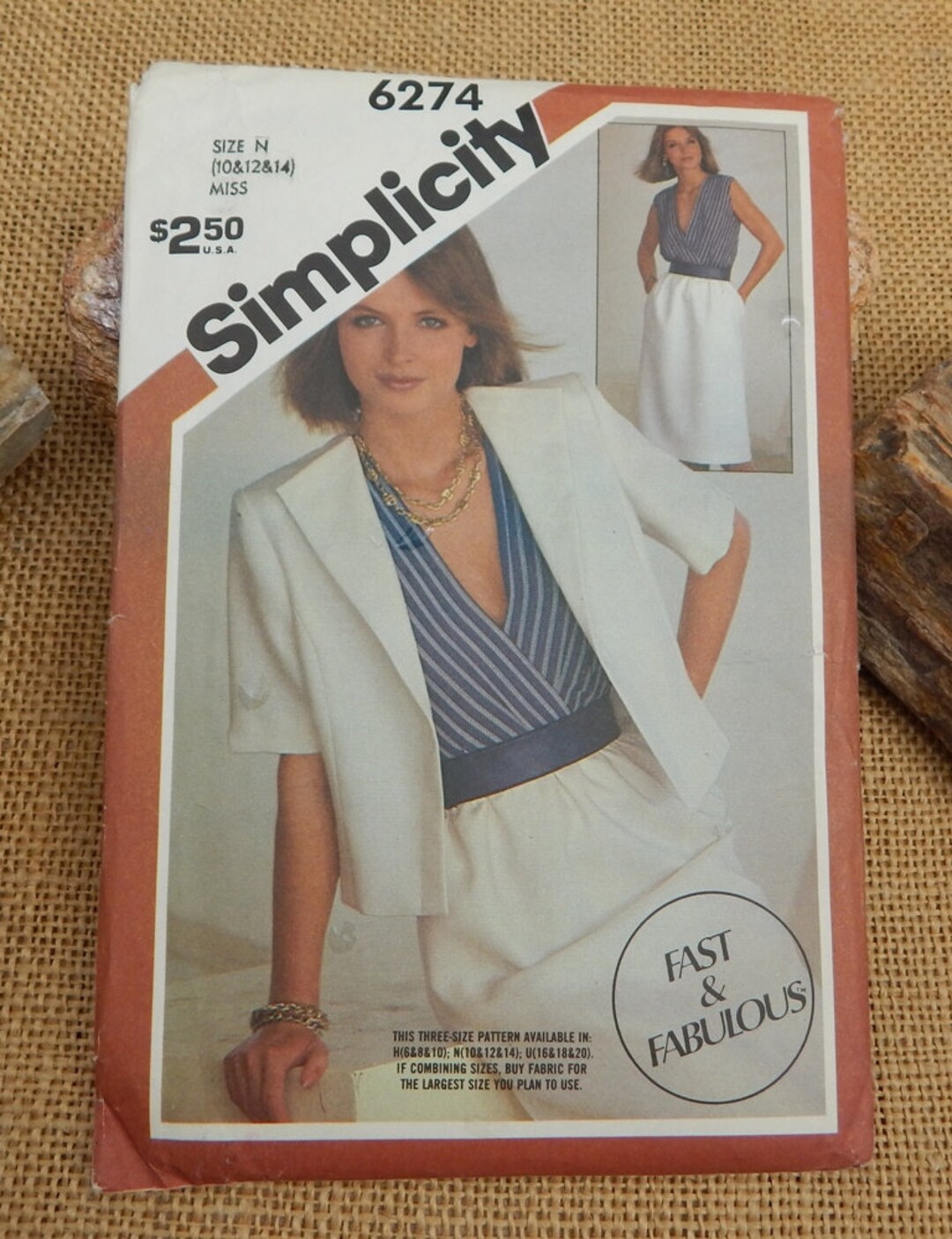 Simplicity 6274 / Dress & Jacket Pattern for Misses Size N 10-12-14 ...