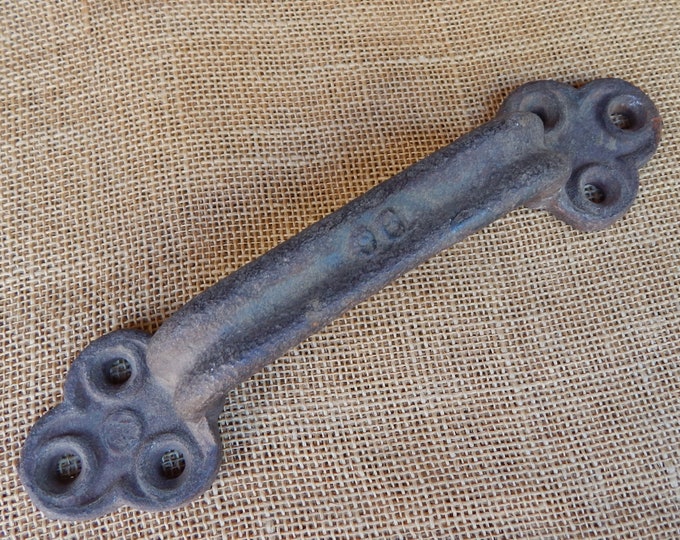 Large Rustic Cast Iron Handle ~ Large Heavy Cast Iron Handle for Gates ...