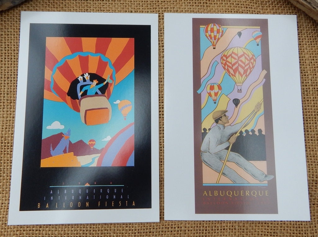 26 Albuquerque International Balloon Fiesta Poster Cards 1979-2004 ...