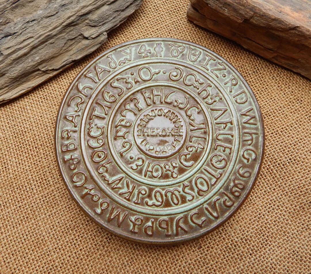 Frankoma Sequoyah Cherokee Alphabet Trivet / Frankoma Sequoyah - Etsy