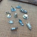 10 Monopoly Game Tokens / 10 Monopoly Game Pieces / Monopoly Tokens for ...