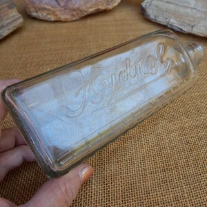 Vintage 16 Ounce Hydrol Embalming Fluid Clear Glass Bottle ~ Macabre ...