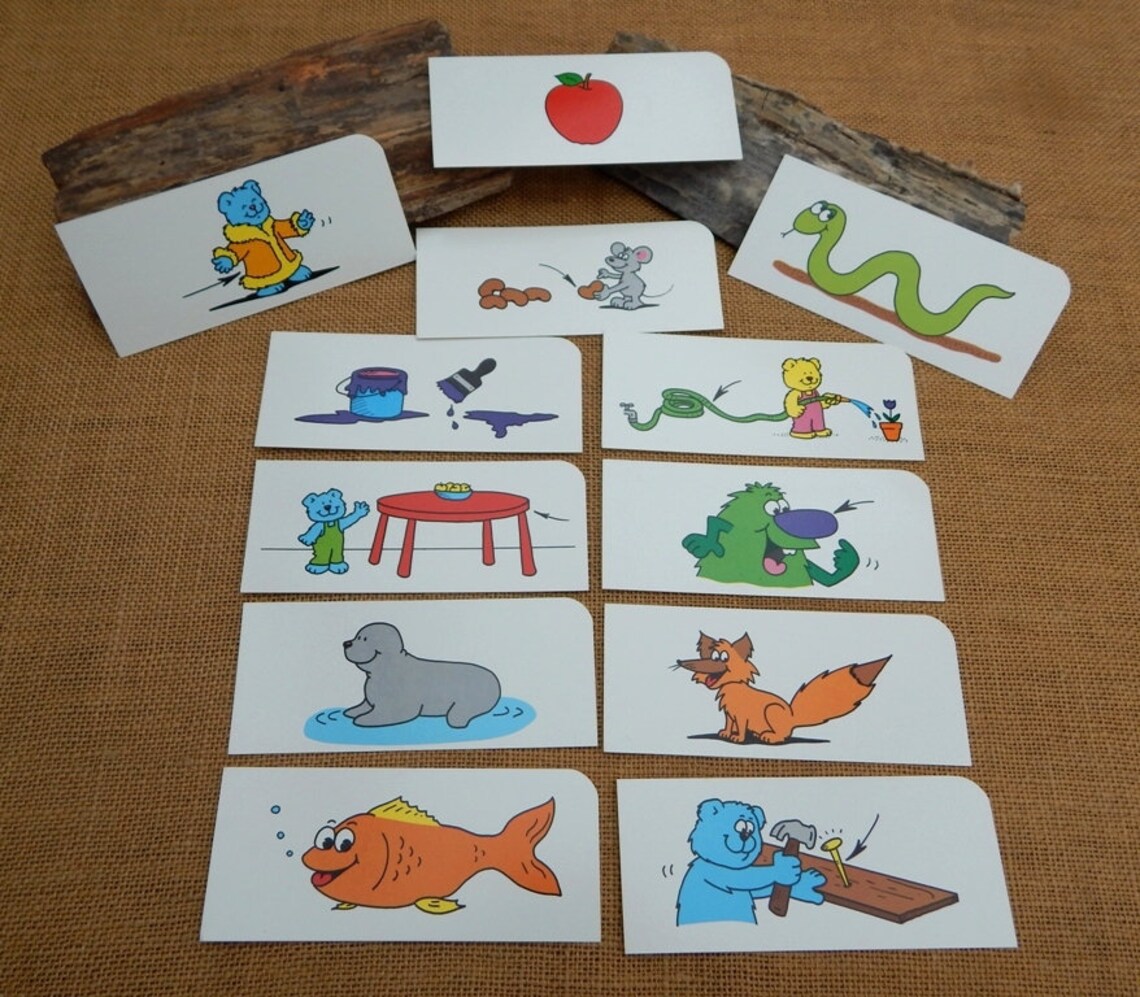 12 Vintage Flash Cards / Vintage Flash Cards / Crafting Flash Cards ...