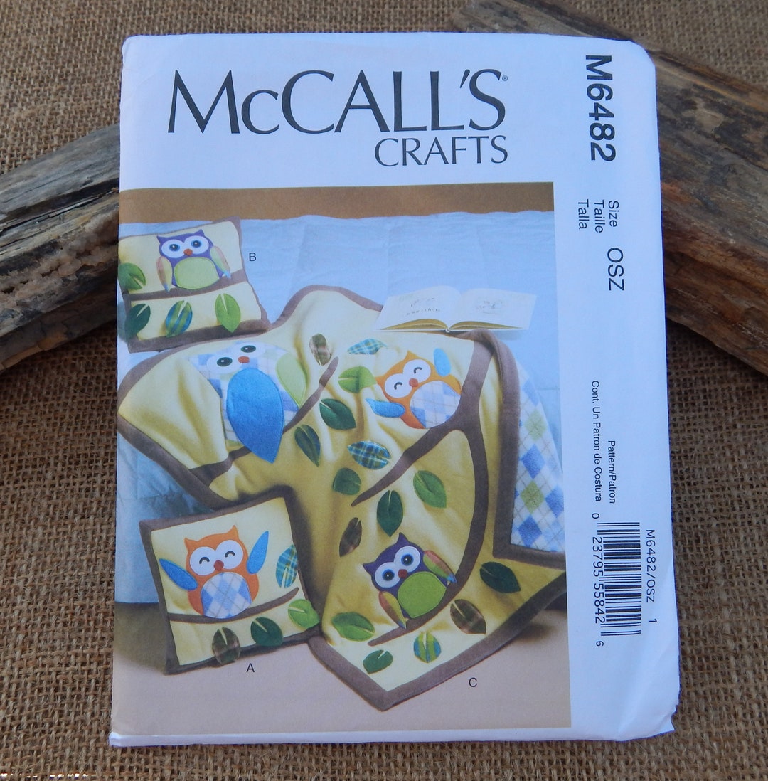 Mccall's Crafts M6482 Sewing Pattern / Mccall's Pillow and Quilt ...