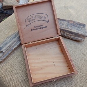 La Bamba Wood Cigar Box / La Bamba Handmade Dominican Republic Cigar ...
