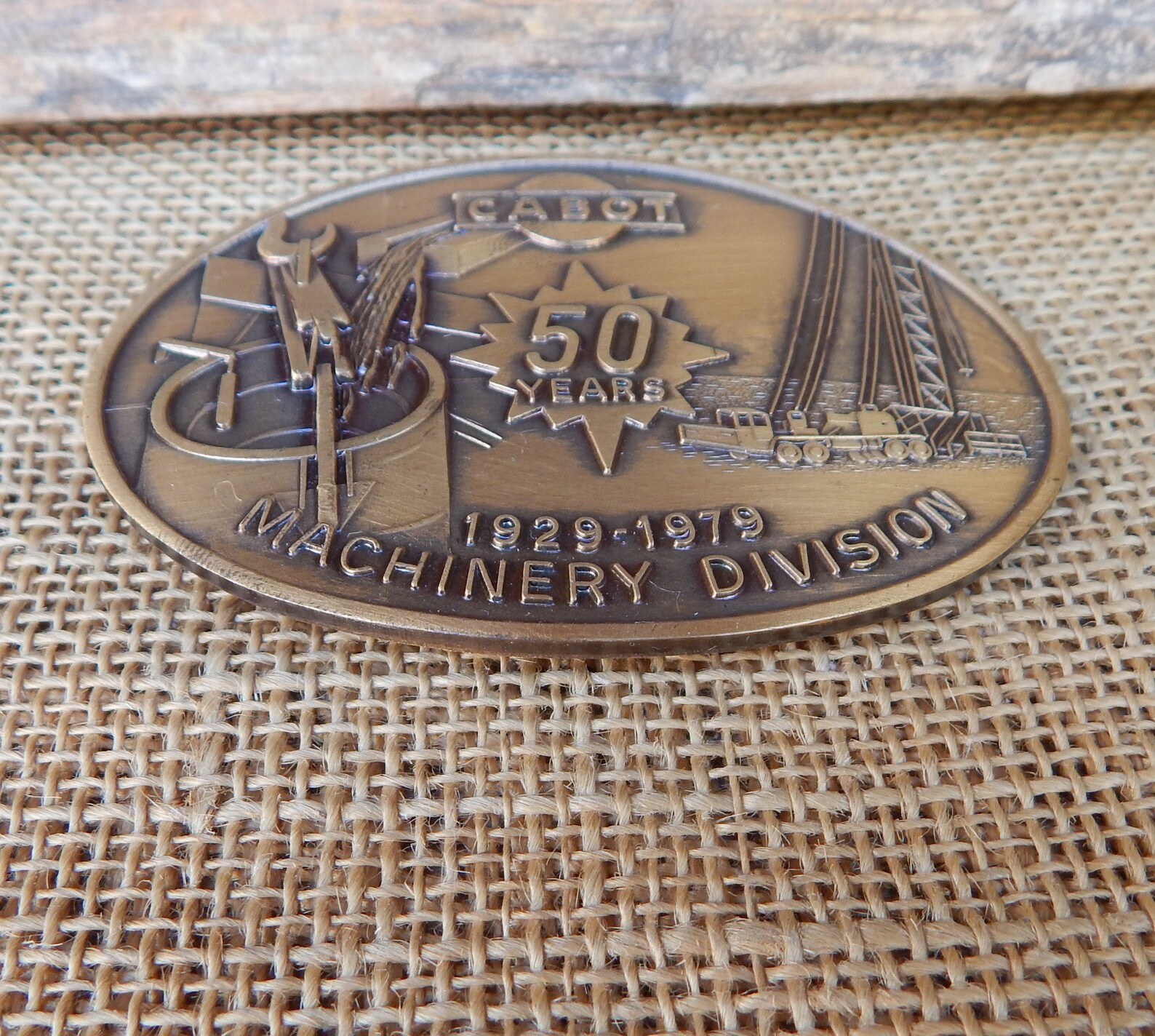1979 Cabot Belt Buckle ~ Cabot Copper Finish Belt Buckle ~ Cabot 50 ...