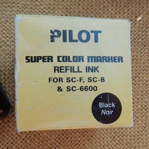 1960's PILOT Ink Bottle in Box / Vintage Pilot Ink Bottle in Box ...