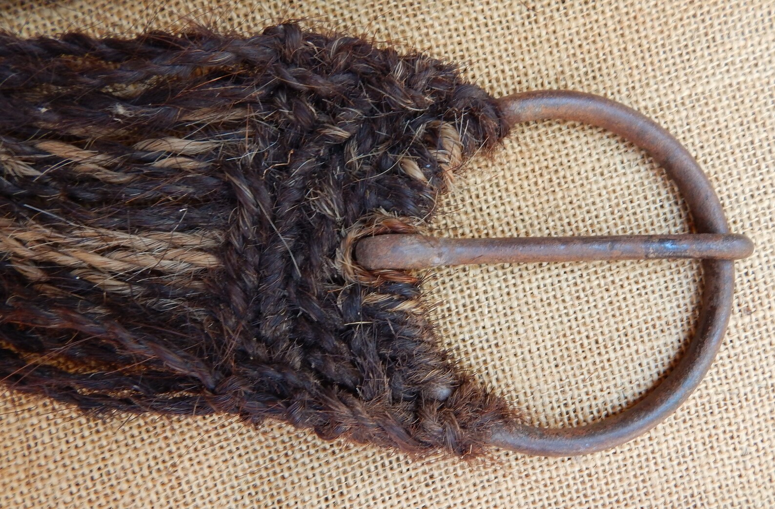 Genuine Antique Handmade Horse Hair Saddle Cinch / Rustic - Etsy