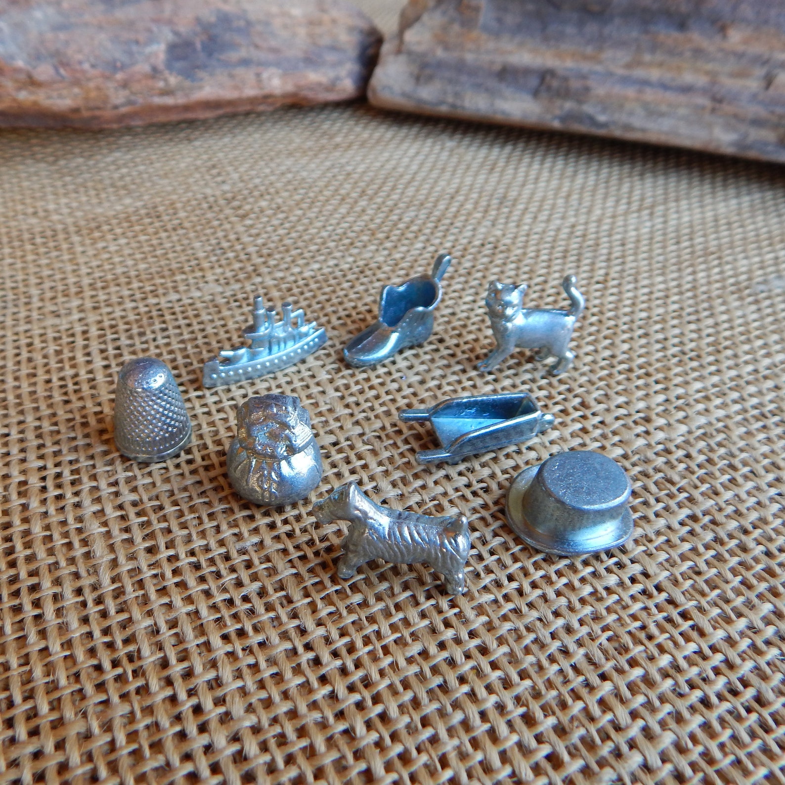 8 Monopoly Game Tokens / 8 Monopoly Game Pieces / Monopoly Tokens for ...