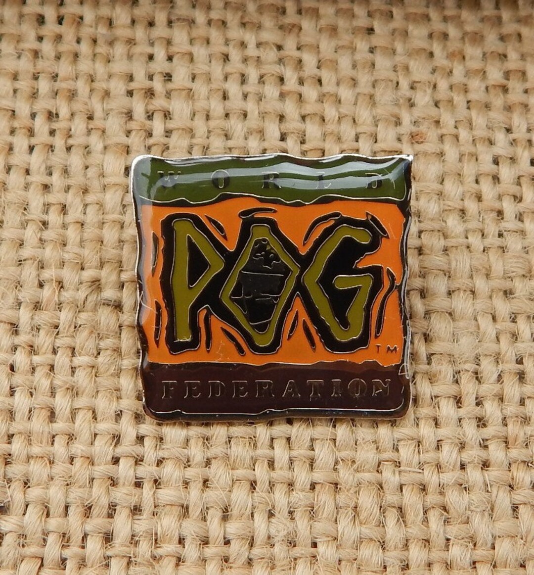 Authentic 1994 POG Pin / World POG Federation Pin / 1994 World Pog ...