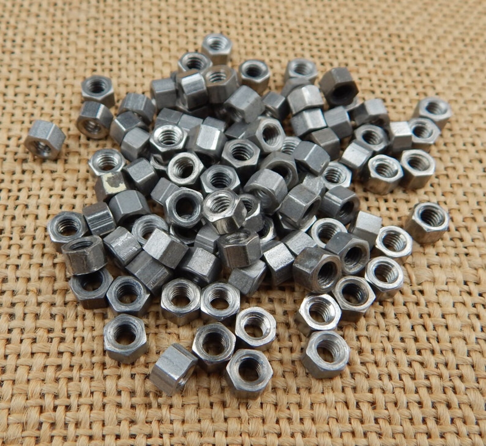 102 Small Hex Nuts / NOS 1/4 Hex Nuts for Jewelry Making - Etsy UK