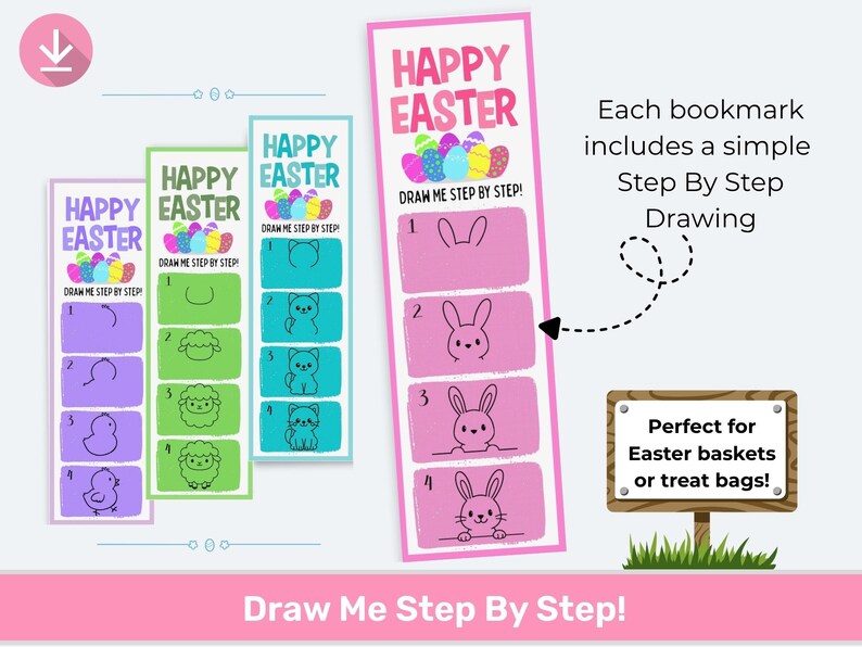 Printable Easter Bookmarks for Kids • Draw-your-own • Classroom Craft ...