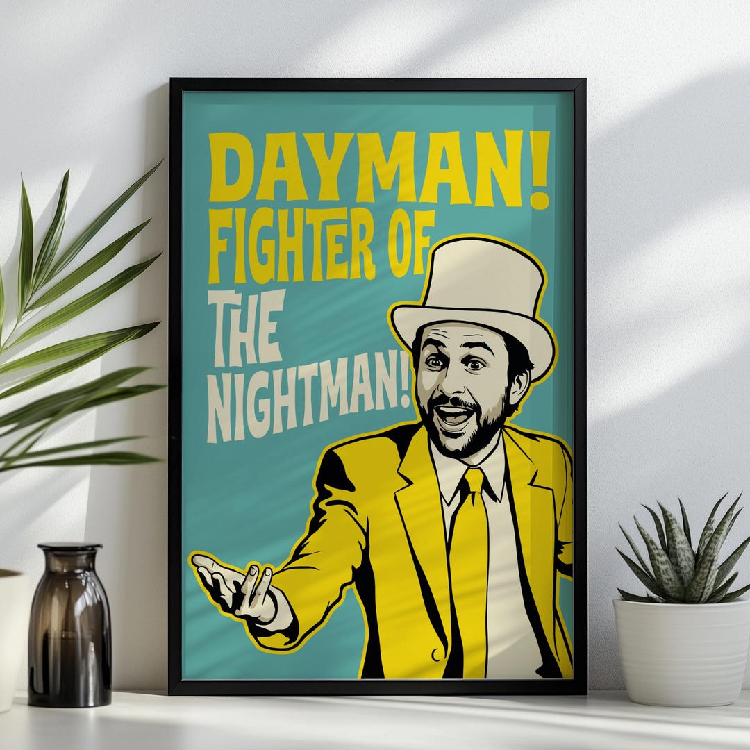 Always Sunny Poster - Dayman Fighter of Nightman - Charlie Kelly Art ...
