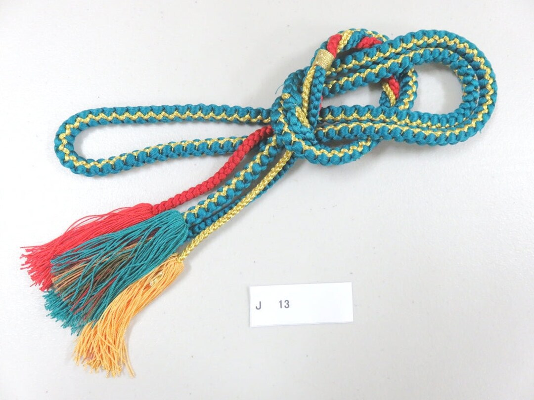 J#13 Silk Obijime Belt Tie Braided Cord 63.0in(160cm) - Etsy