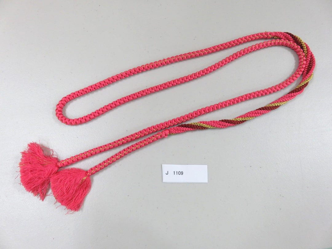 J#1109 Silk Obijime Belt Tie Braided Cord 69.3in(176cm) - Etsy
