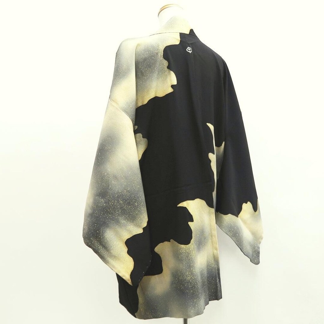Haori Jacket Vintage(1950-1980) Black Cream White Gold Mystical Night ...