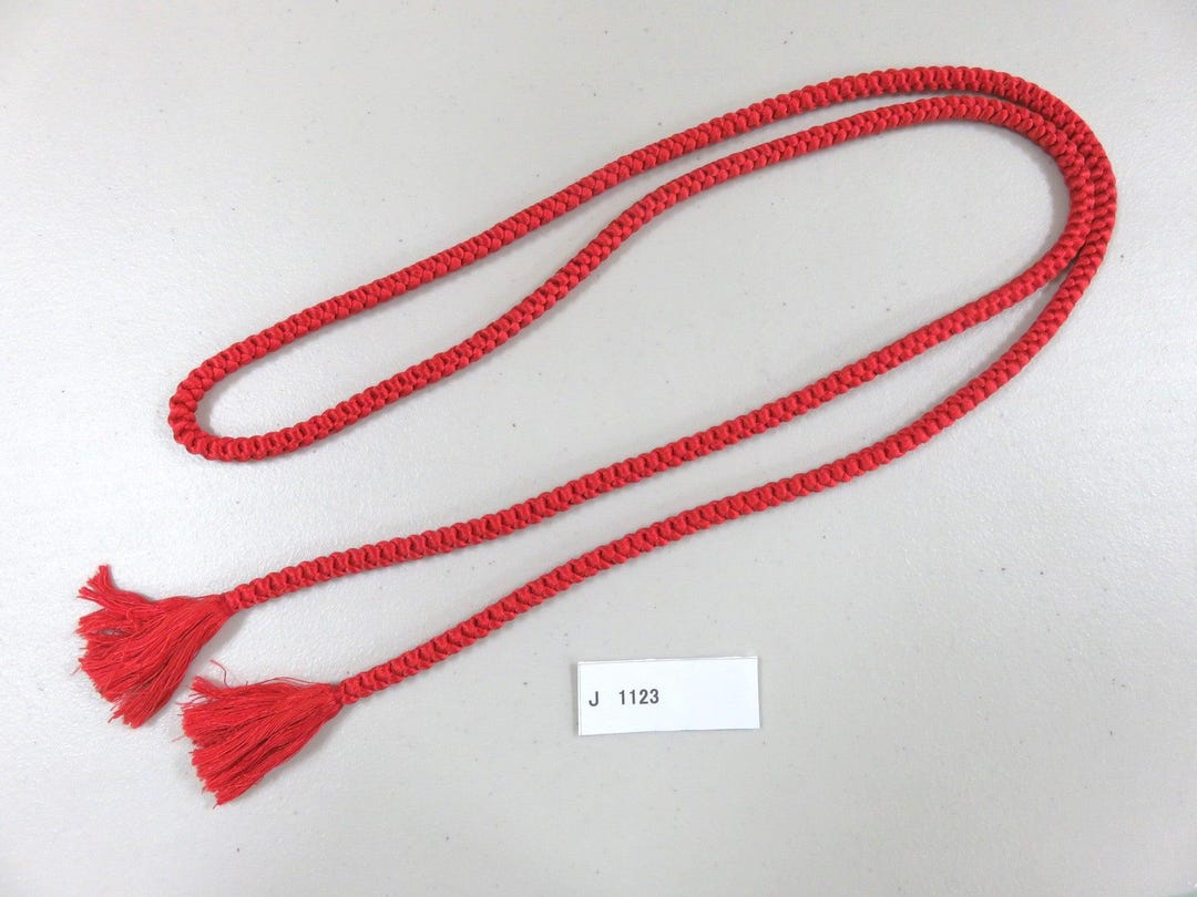 J#1123 Silk Obijime Belt Tie Braided Cord 61.4in(156cm) - Etsy