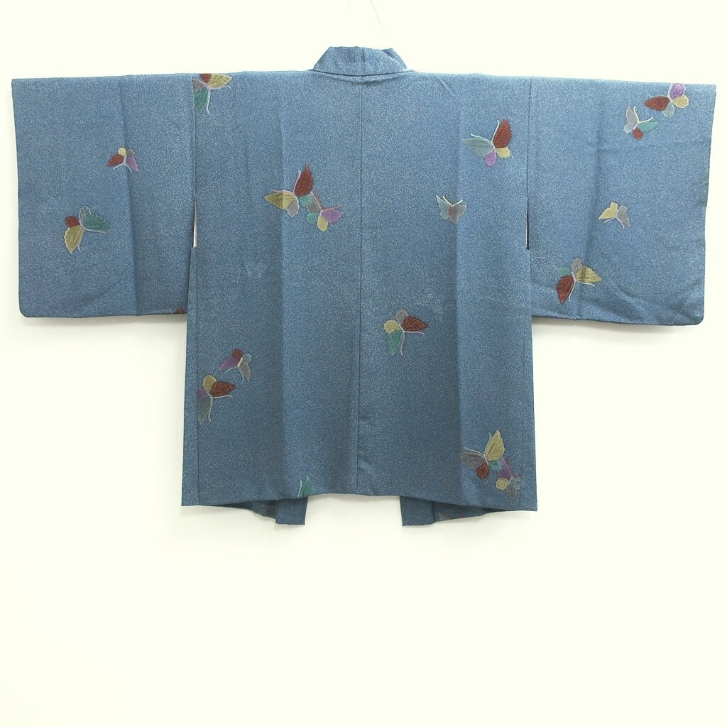 Haori Jacket Vintage1950-1980 Light Blue Butterfly Silk 9251E4 - Etsy
