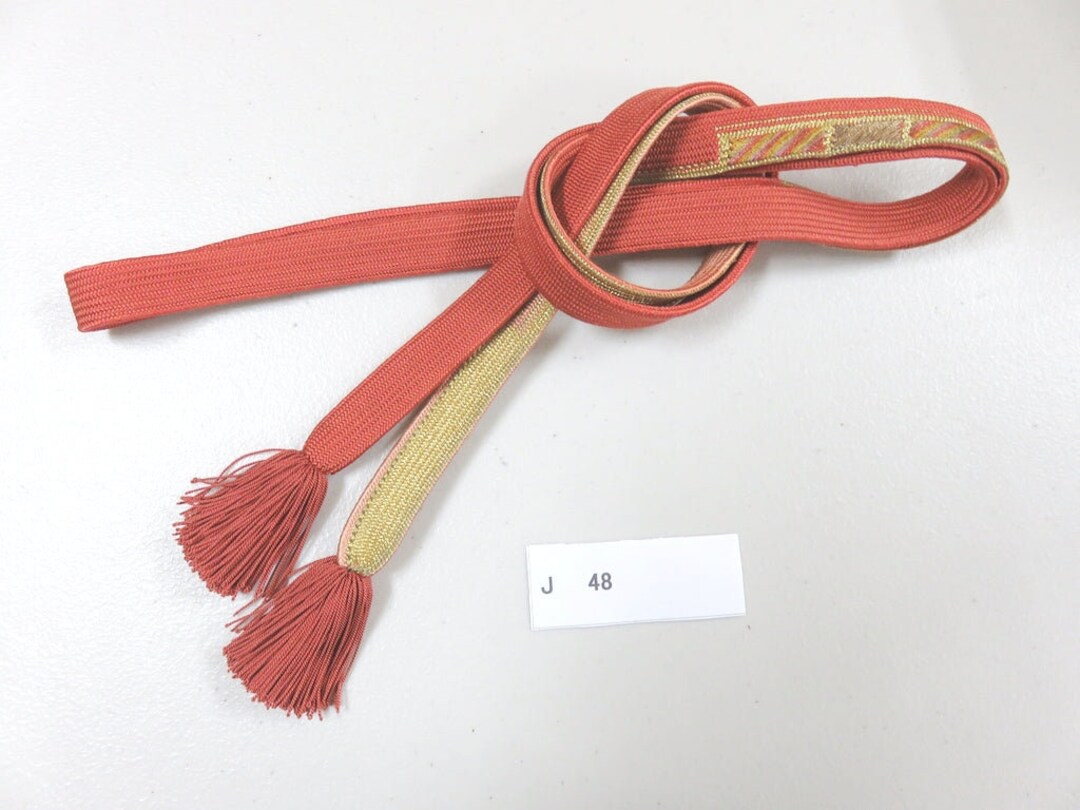 J#48 Silk Obijime Belt Tie Braided Cord 57.1in(145cm) - Etsy
