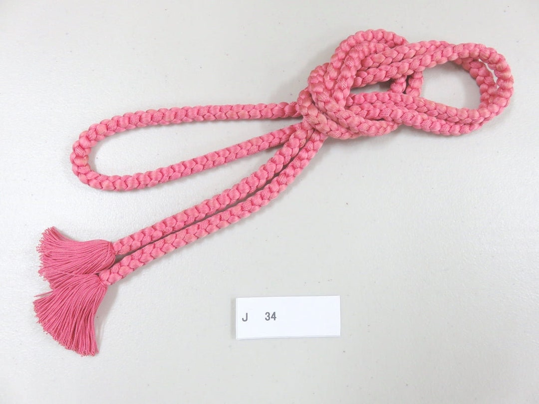 J#34 Silk Obijime Belt Tie Braided Cord 65.0in(165cm) - Etsy