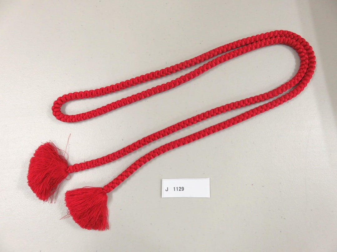 J#1129 Silk Obijime Belt Tie Braided Cord 63.8in(162cm) - Etsy