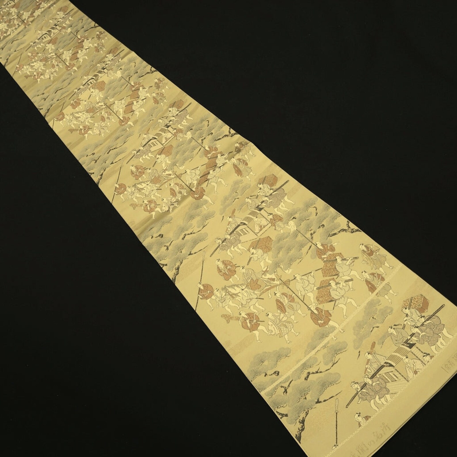 Fukuro Obi Beige Gold Samurai Genji Silk BB260V5 - Etsy