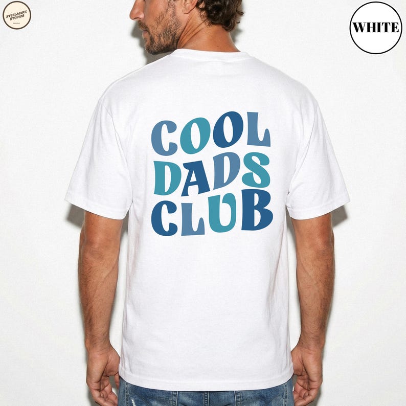 Cool Dads Club Papa Shirt, Funny Fatherhood Tee, Gift for Dad, Retro ...