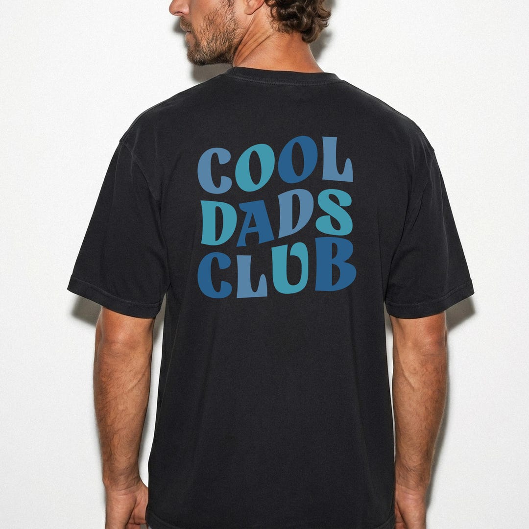 Cool Dads Club Papa Shirt, Funny Fatherhood Tee, Gift for Dad, Retro ...
