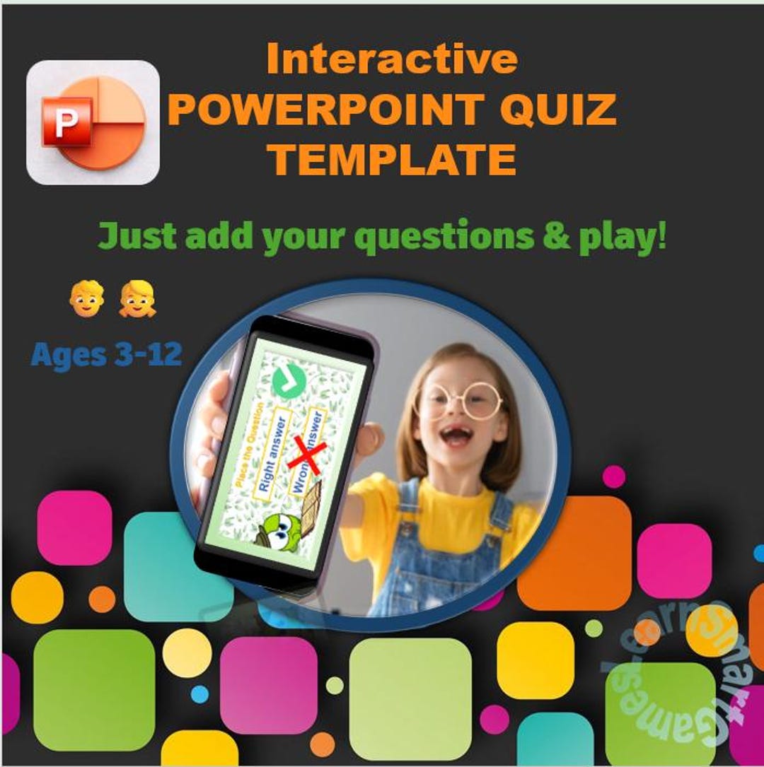 Editable Interactive Powerpoint Quiz Template, Animated Learning Game ...