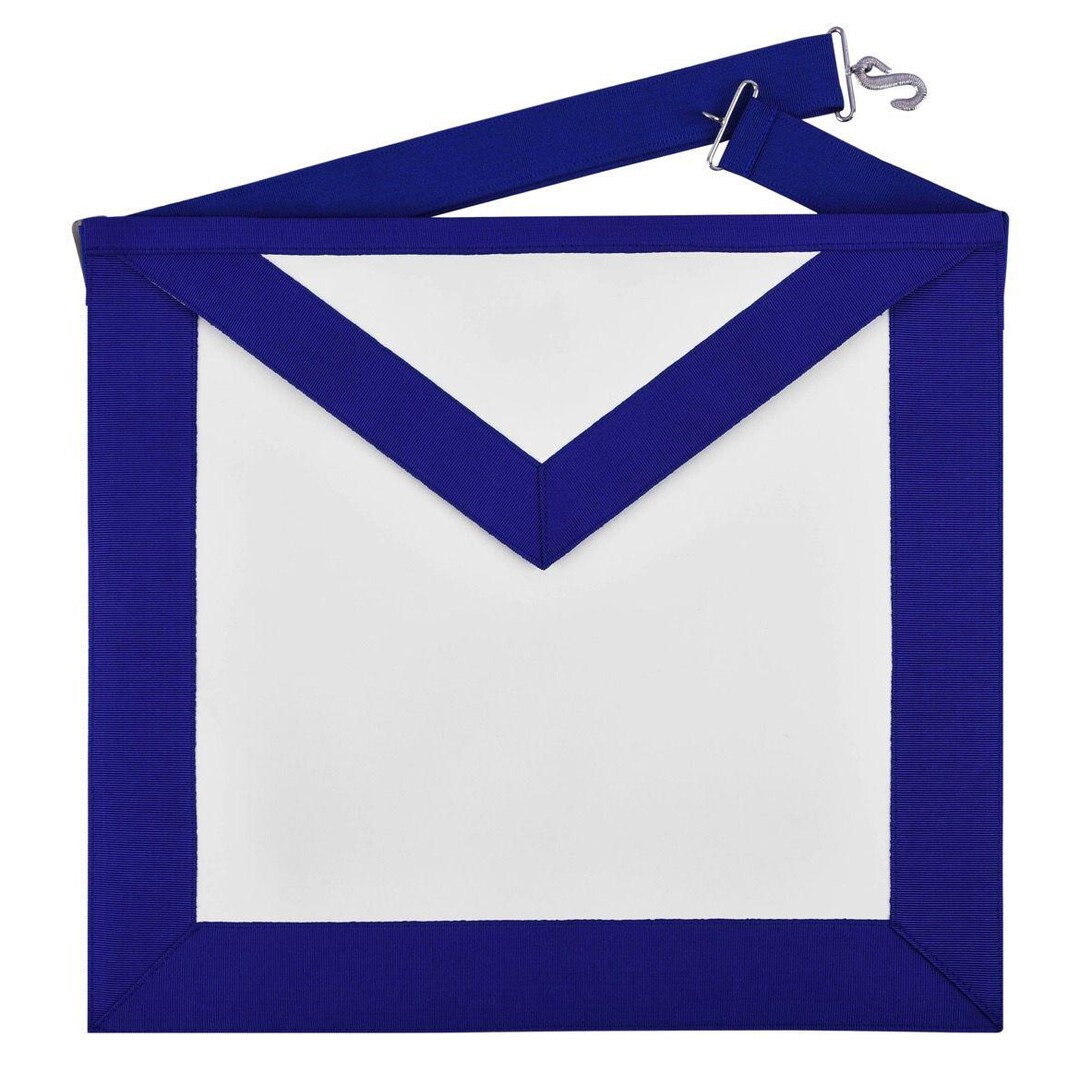 Master Mason Blue Lodge Apron With Royal Blue Border & Adjustable Waist ...