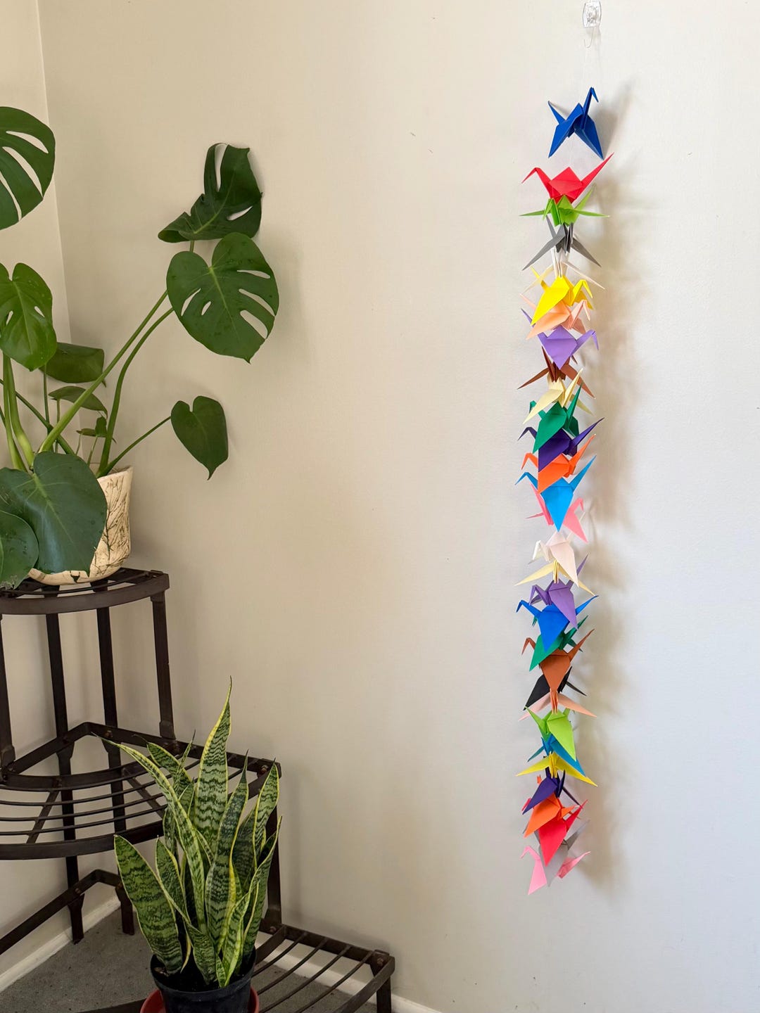 Multicolored Origami Crane Strand - Etsy