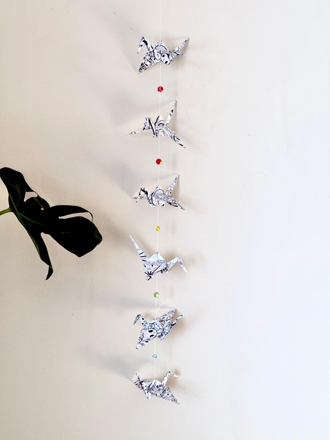 Tokidoki Origami Crane String With Beads - Etsy