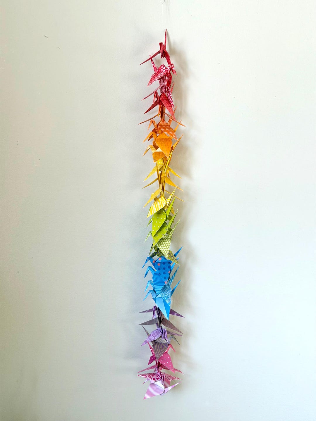 Rainbow Origami Crane Strand - Etsy