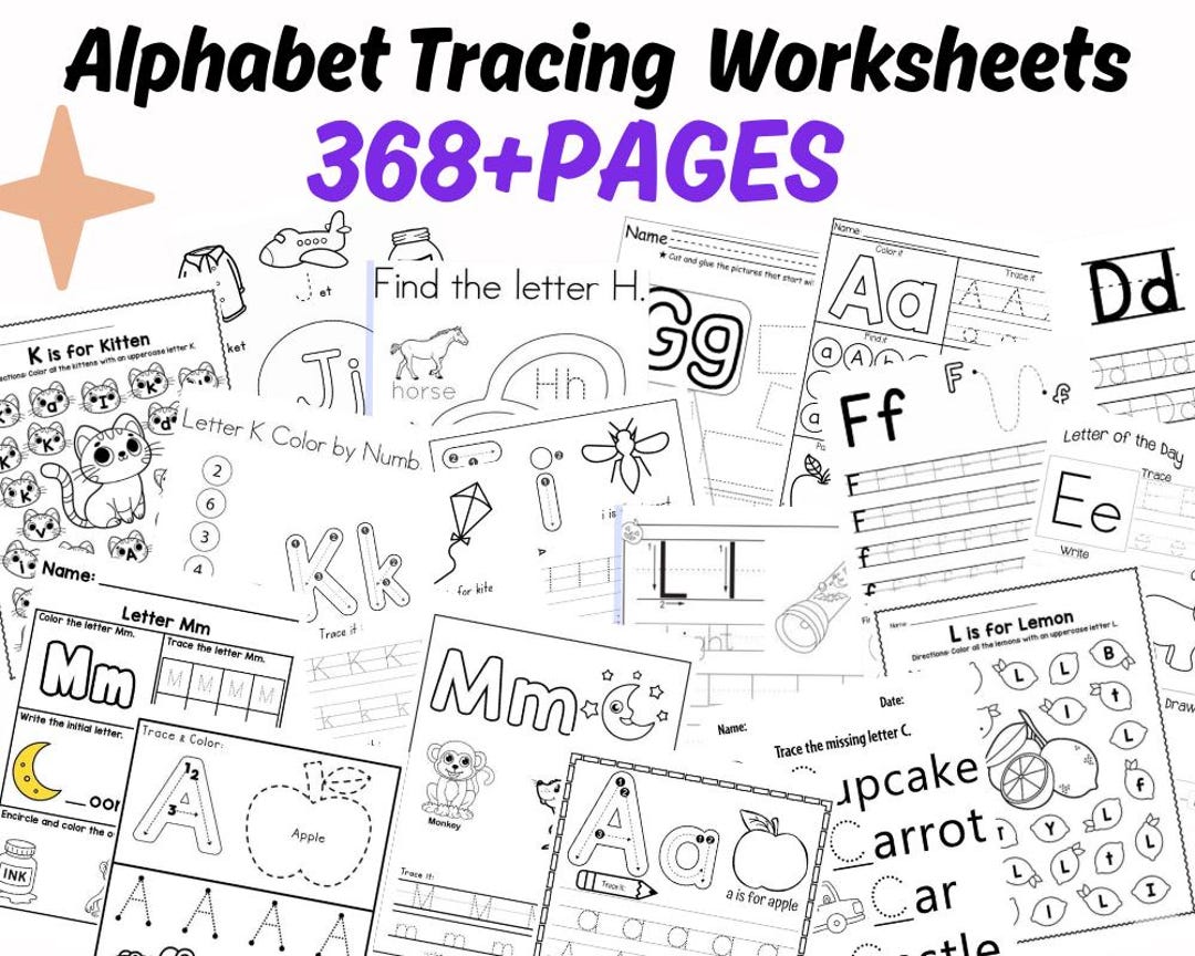 Alphabet Tracing Workbook – 368+ Pages Daily Letter Practice (PDF ...